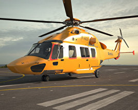 Airbus Helicopters H175 with HQ interior 3D model - Download Helicopter ...