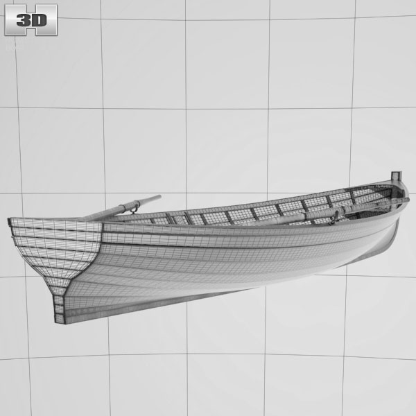 Rowing Boat 3D model - Download Rowboat on 3DModels.org