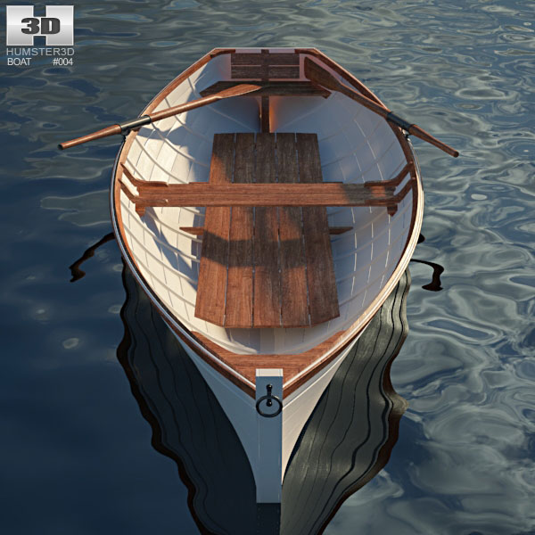 Rowing Boat 3D model - Download Rowboat on 3DModels.org