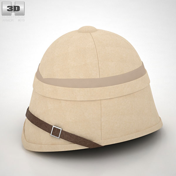Pith Helmet 3D model - Download Armor on 3DModels.org