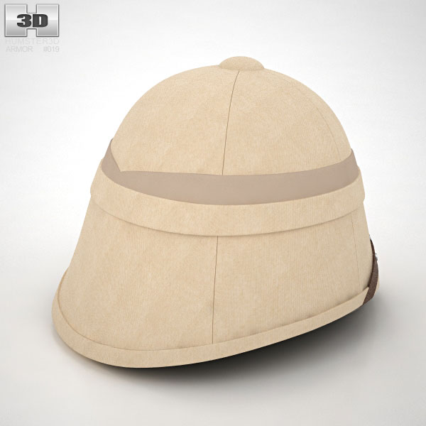 Pith Helmet 3D model - Download Armor on 3DModels.org