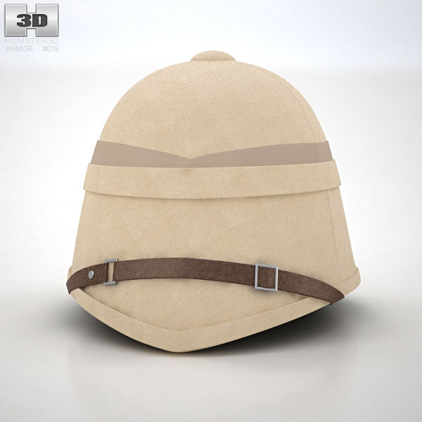Pith Helmet 3D model - Download Armor on 3DModels.org