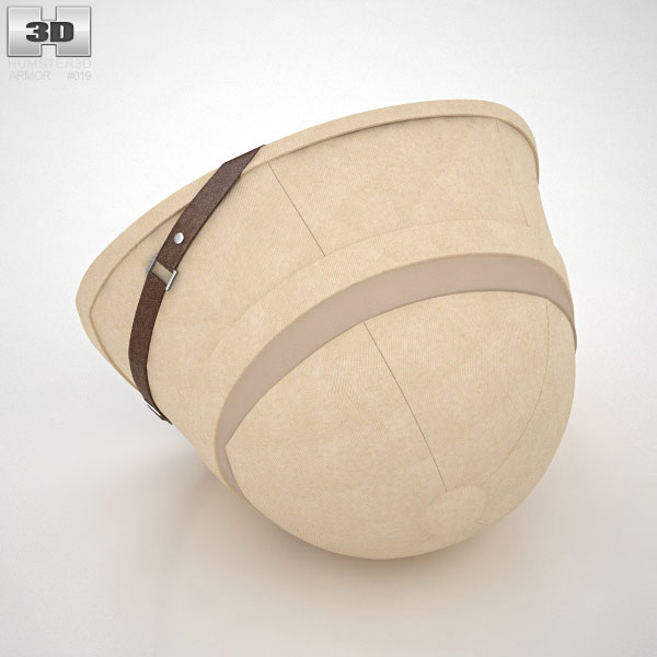 Pith Helmet 3D model - Download Armor on 3DModels.org