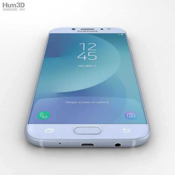 Samsung Galaxy J7 (2017) Blue 3D模型 - 下载 智能手机 on 3DModels.org