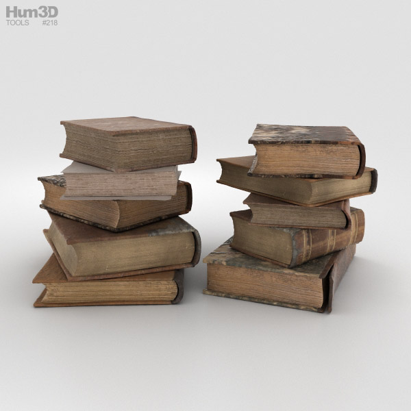 Book stack 3D Models Download - 3DModels.org