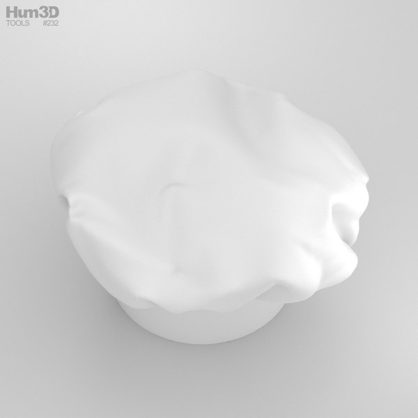 Chef Hat 3D model - Download Hats on 3DModels.org