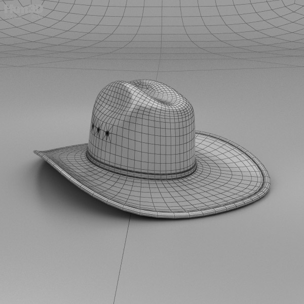 Cowboy Hat 3D model - Download Hats on 3DModels.org