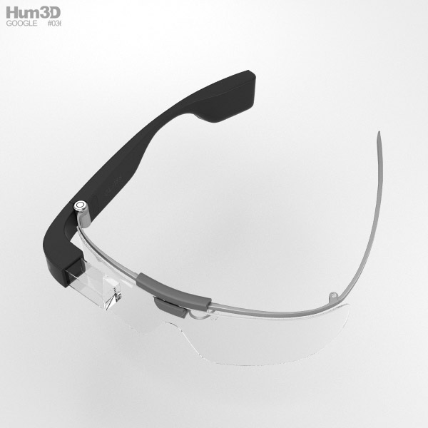 Google Glass Enterprise Edition Black 3D model - Download Electronic ...