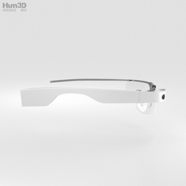 Google Glass Enterprise Edition 白色的 3D模型 - 下载 电子配件 on 3DModels.org