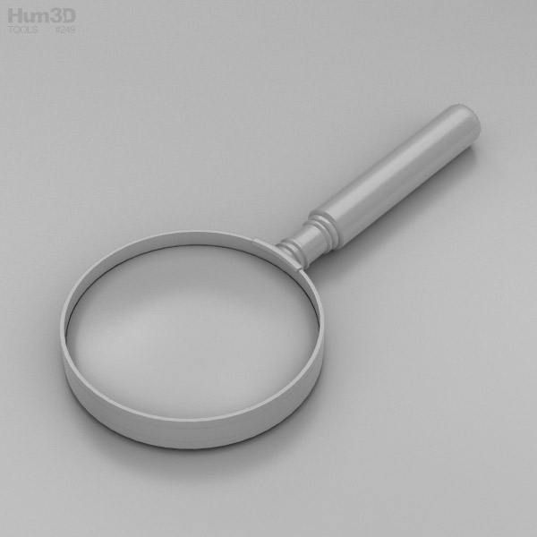 Magnifying Glass 3D model - Download Stationery on 3DModels.org