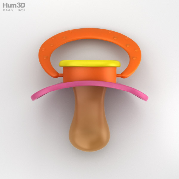 Pacifier 3D model - Download Medical Equipment on 3DModels.org