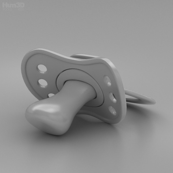Pacifier 3D model - Download Medical Equipment on 3DModels.org
