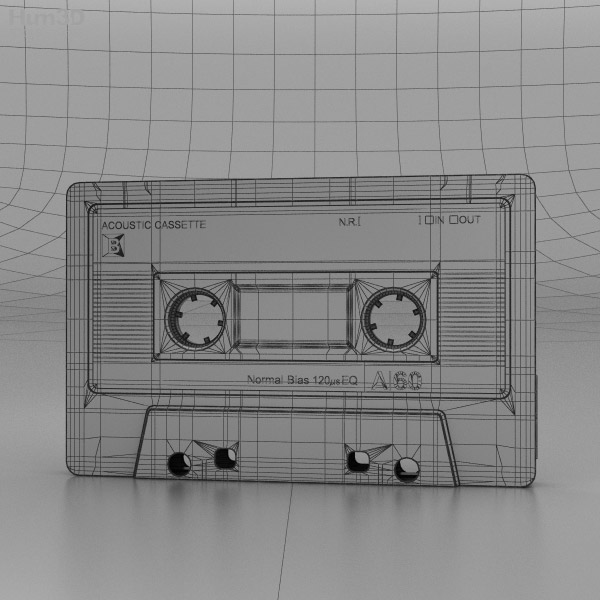 Cassette 3D model - Download Electronic Accessories on 3DModels.org
