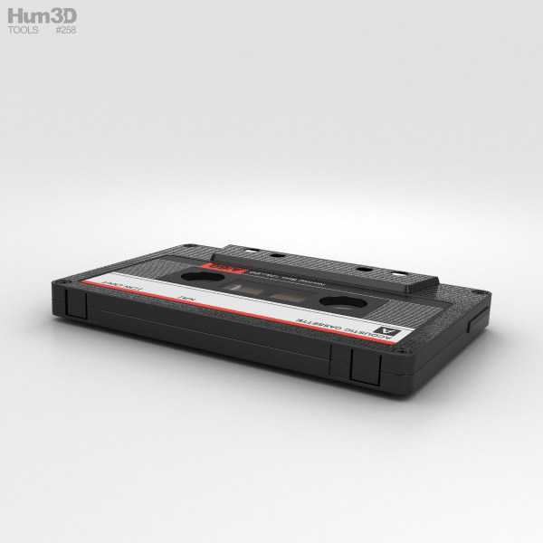 Cassette 3D model - Download Electronic Accessories on 3DModels.org