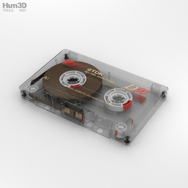 Transparent Cassette 3D model - Download Electronic Accessories on ...