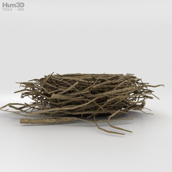 Bird Nest 3D model - Download Landscapes on 3DModels.org