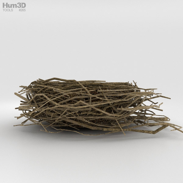 Bird Nest 3D model - Download Landscapes on 3DModels.org