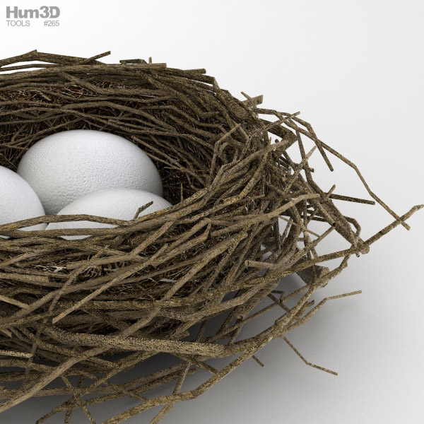 Bird Nest 3D model - Download Landscapes on 3DModels.org