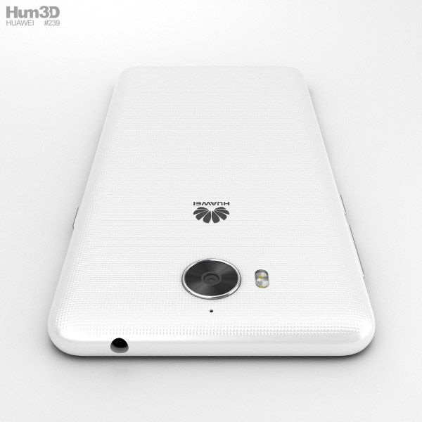 Huawei Y6 White 3D model - Download Phones on 3DModels.org