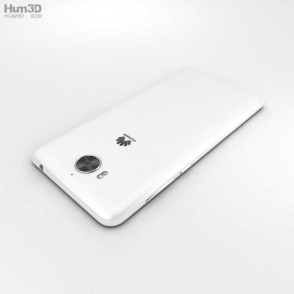 Huawei Y6 White 3D model - Download Phones on 3DModels.org