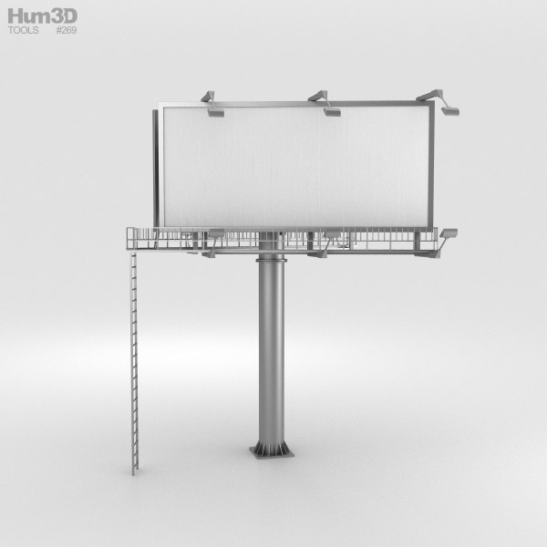 Billboard 3D model - Download Street elements on 3DModels.org