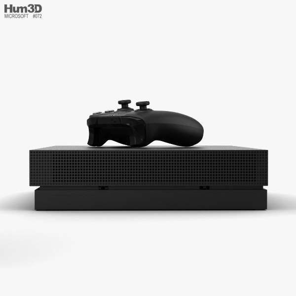 Microsoft Xbox One X 3D model - Download Game Console on 3DModels.org