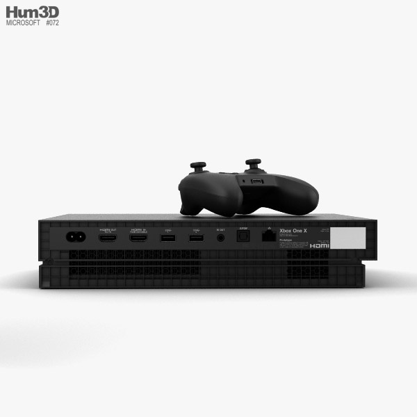 Microsoft Xbox One X 3D model - Download Game Console on 3DModels.org