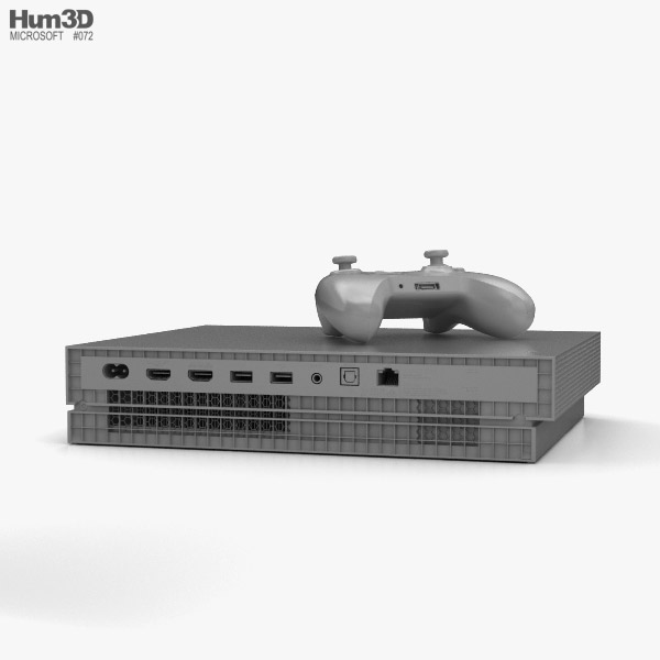 Microsoft Xbox One X 3D model - Download Game Console on 3DModels.org