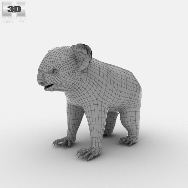 Koala Low Poly Modelo 3D - Descargar Mammalia on 3DModels.org
