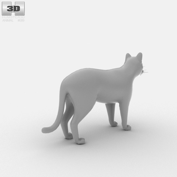 Ocelot Low Poly 3D model - Download Mammals on 3DModels.org