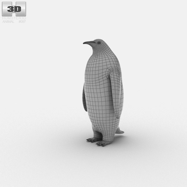Emperor penguin Low Poly 3D model - Download Birds on 3DModels.org