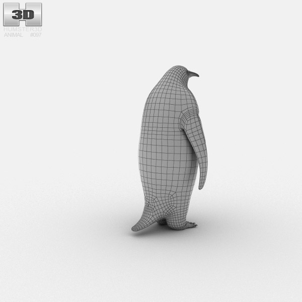 Emperor penguin Low Poly 3D model - Download Birds on 3DModels.org