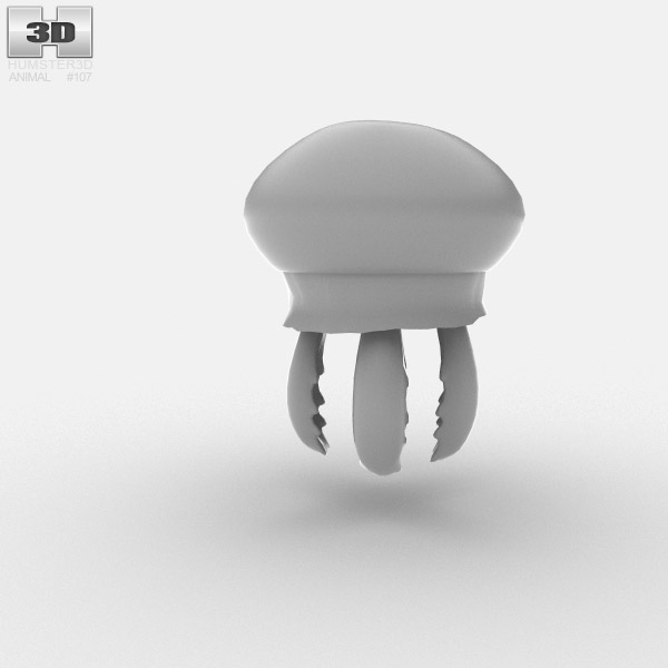 Jellyfish Low Poly 3D model - Download Invertebrates on 3DModels.org