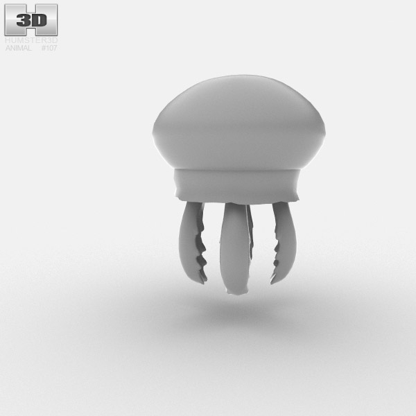 Medusa Low Poly Modelo 3D - Descargar Invertebrado on 3DModels.org
