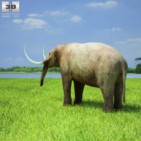 Mastodon Low Poly 3D model - Download Mammals on 3DModels.org