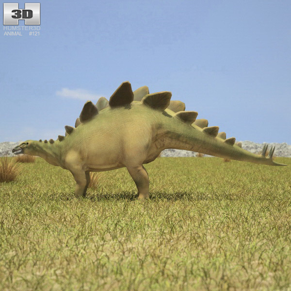 Stegosaurus Low Poly 3D model - Download Dinosaur on 3DModels.org