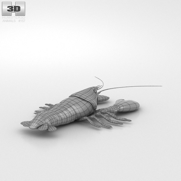Lobster Low Poly 3D model - Download Arthropod on 3DModels.org