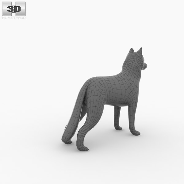 Siberian Husky Low Poly 3D model - Download Mammals on 3DModels.org