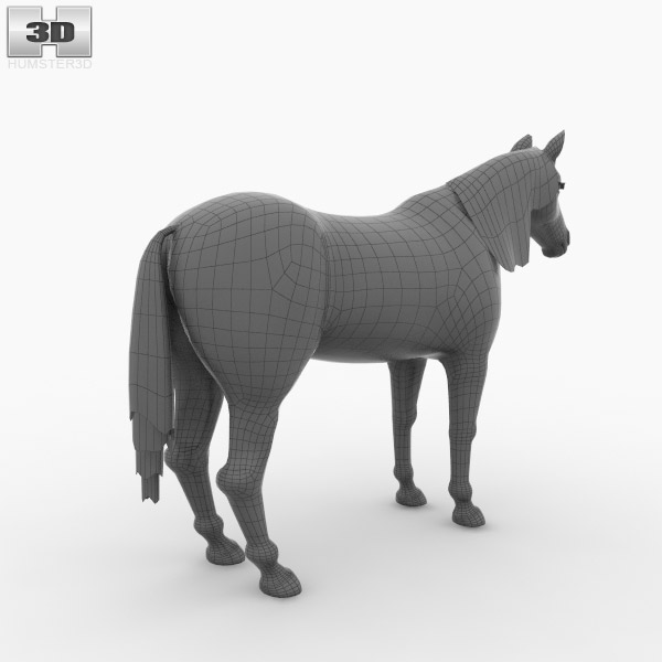 Horse Rocky Mountain Low Poly 3D model - Download Mammals on 3DModels.org