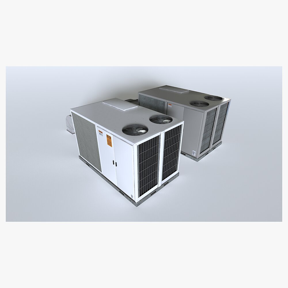 Rooftop Ac Hvac Unit 3D model - Download Building components on ...
