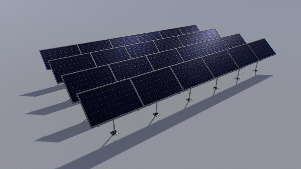 Solar Panel Pack 3D model - Download Building components on 3DModels.org