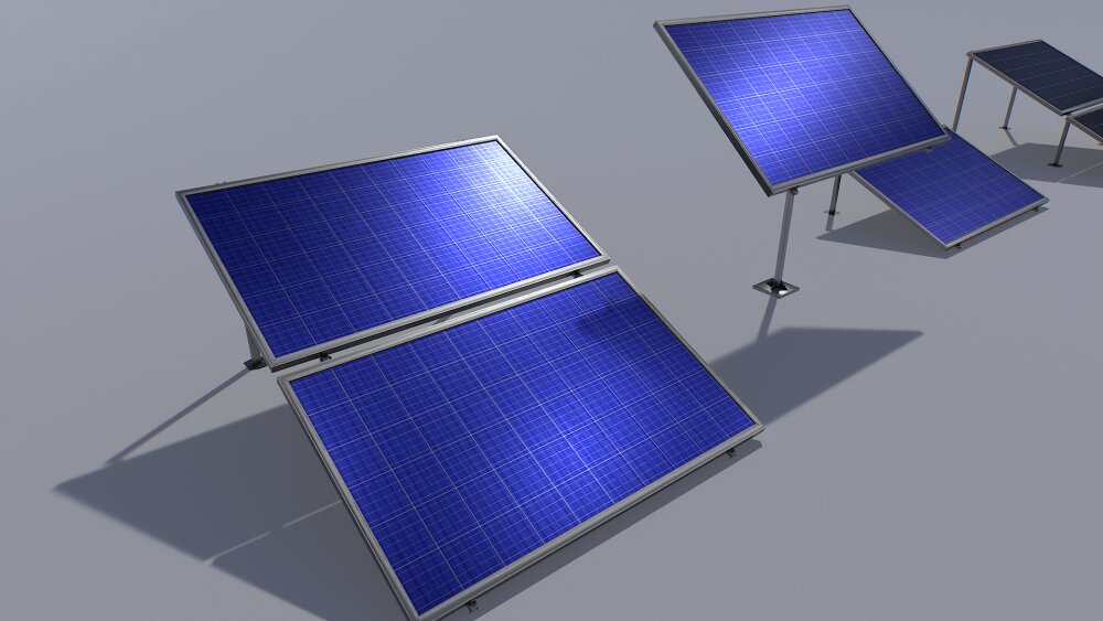 Solar Panel Pack 3D model - Download Building components on 3DModels.org