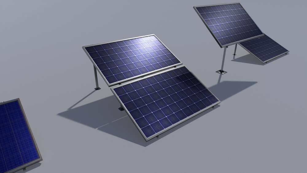 Solar Panel Pack 3D model - Download Building components on 3DModels.org