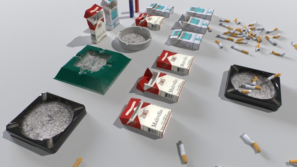 Smoking Props 3D model - Download Medical Equipment on 3DModels.org