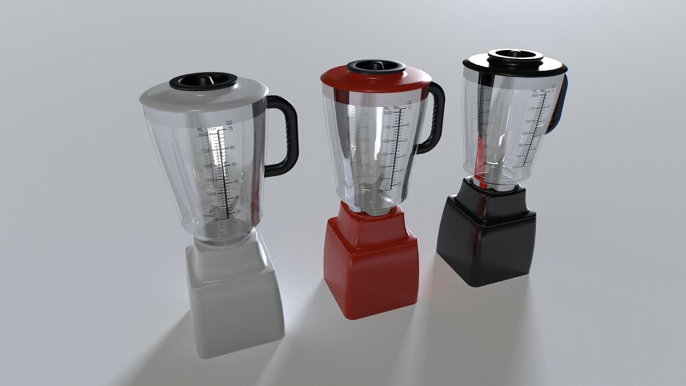 Colorful Food Blender Pack 3D model - Download Home Appliances on ...