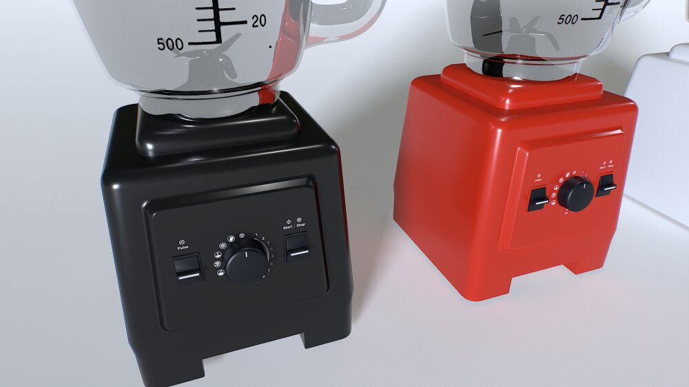 Colorful Food Blenders Pack 3D model - Download Appliances on 3DModels.org