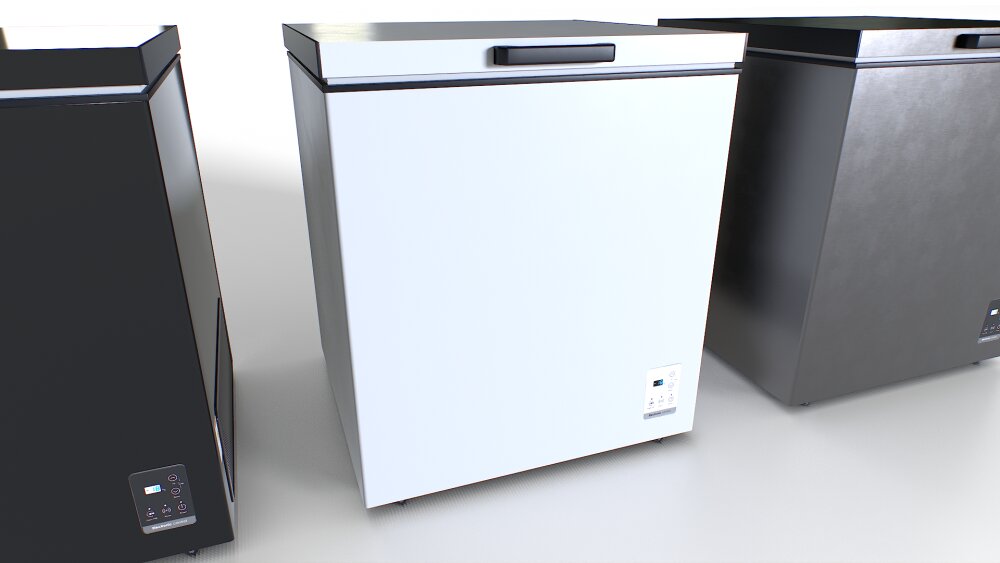 Freezer Set 3D model - Download Home Appliances on 3DModels.org