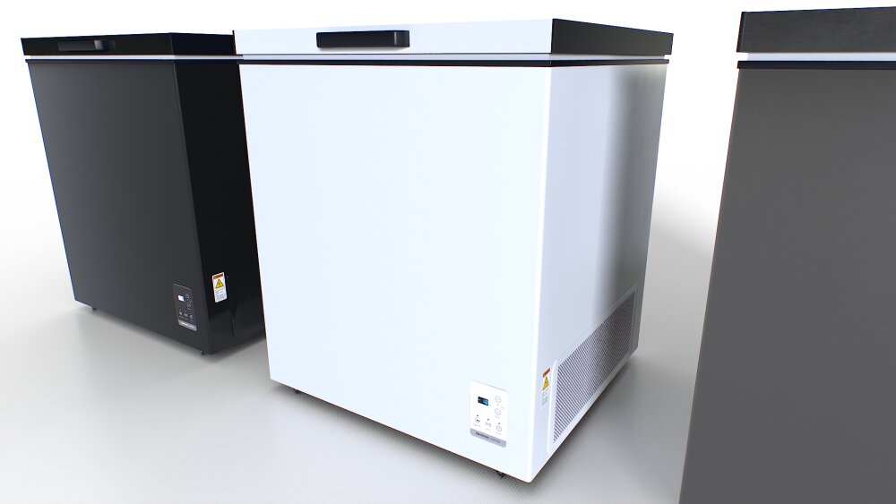 Freezer Set 3D model - Download Home Appliances on 3DModels.org