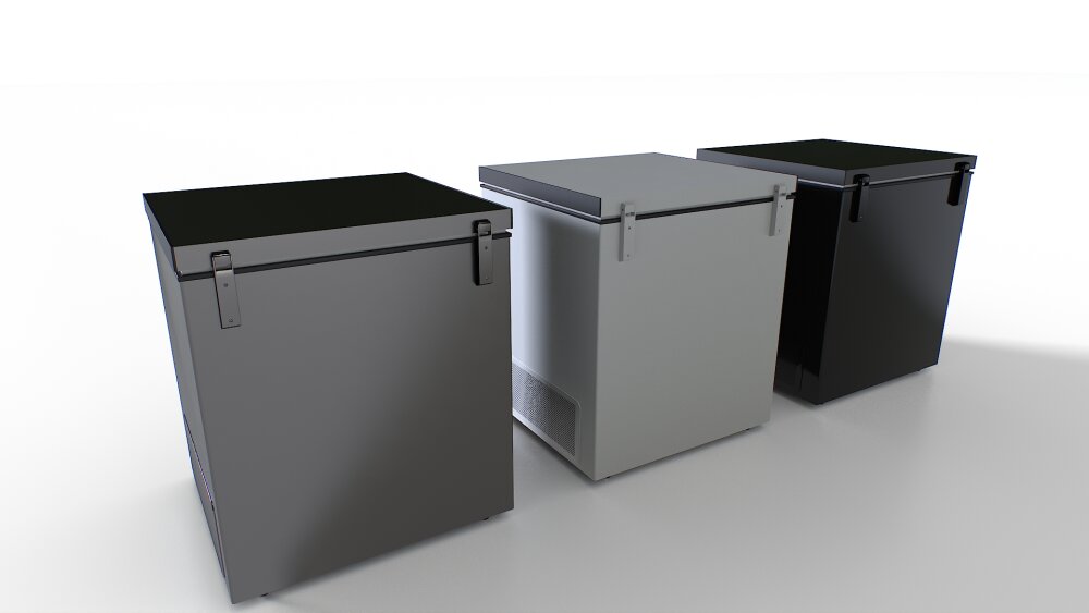 Freezer Set 3D model - Download Home Appliances on 3DModels.org