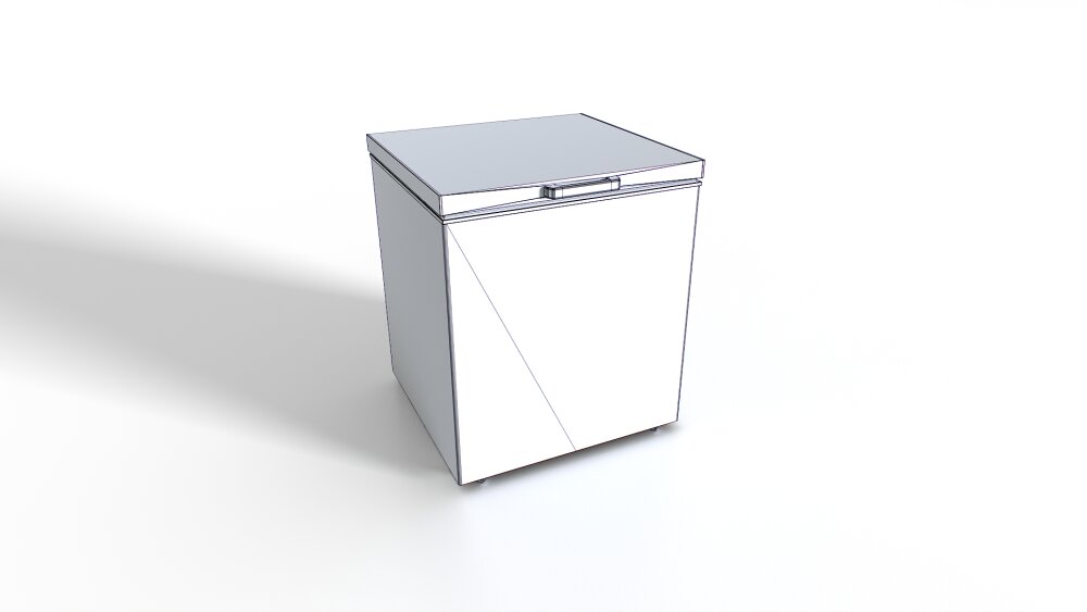 Freezer Set 3D model - Download Home Appliances on 3DModels.org